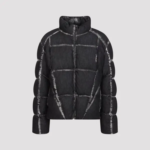Off-White Bookish Racing Cotton Puffer Jacket