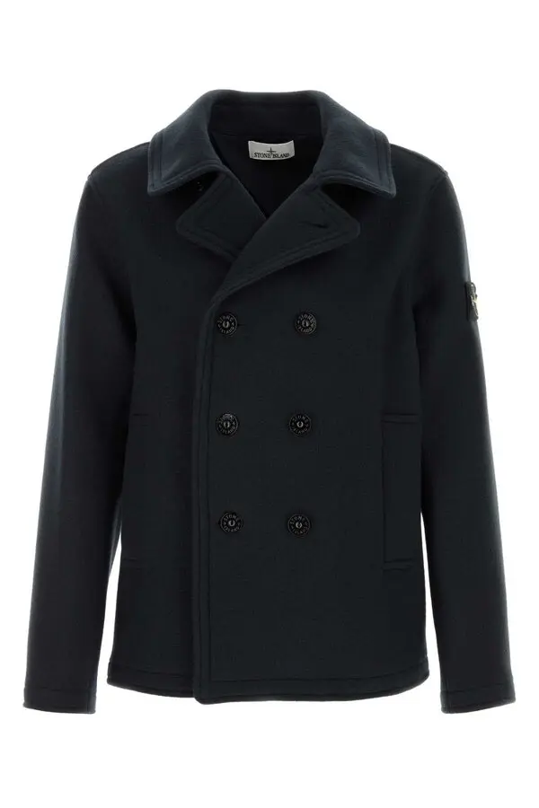 Stone Island Virgin Wool & Cashmere Blazer - Blue