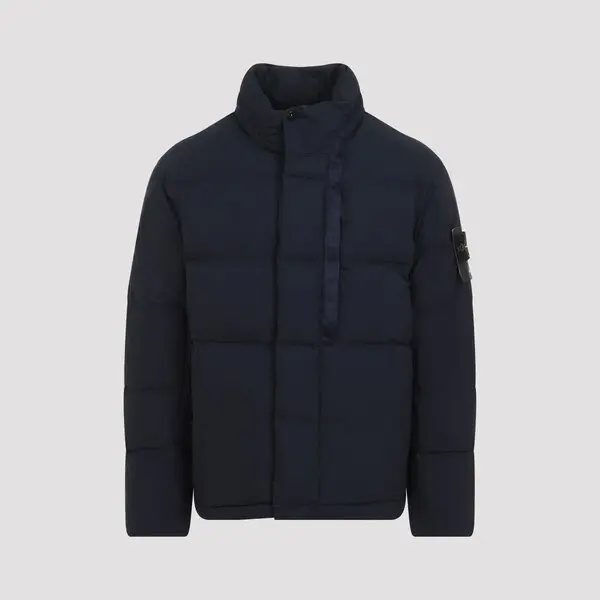 Stone Island Cotton-blend Down Jacket - Blue