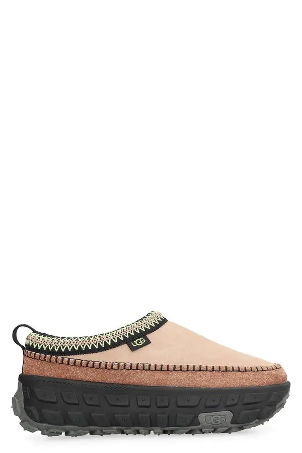 UGG Venture Daze Suede Sabot With Chunky 5 Cm Sole - Sand