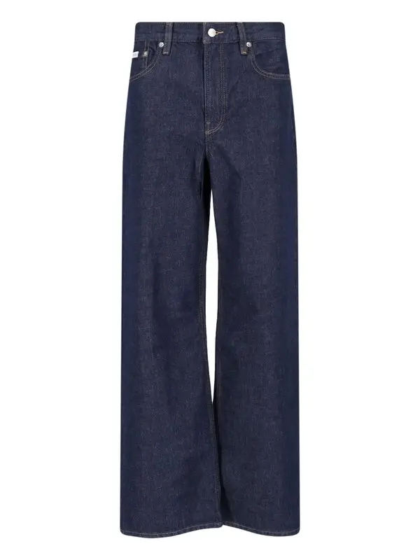 Calvin Klein High-rise Wide-leg Jeans - Blue