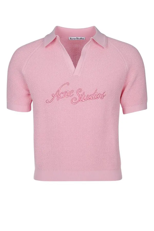 Acne Studios Polyester Knit Sweater - Pink