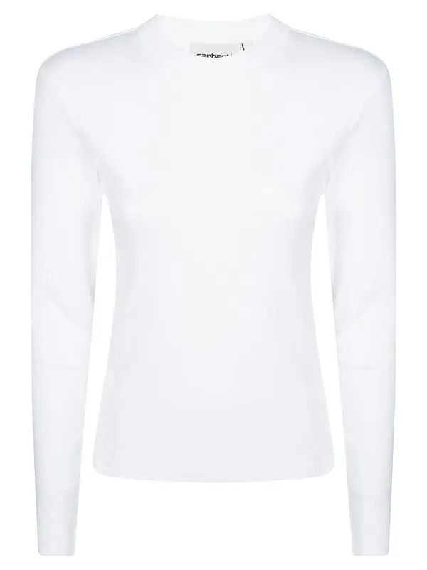 Carhartt Long Sleeve Cotton-elastane Crewneck T-shirt