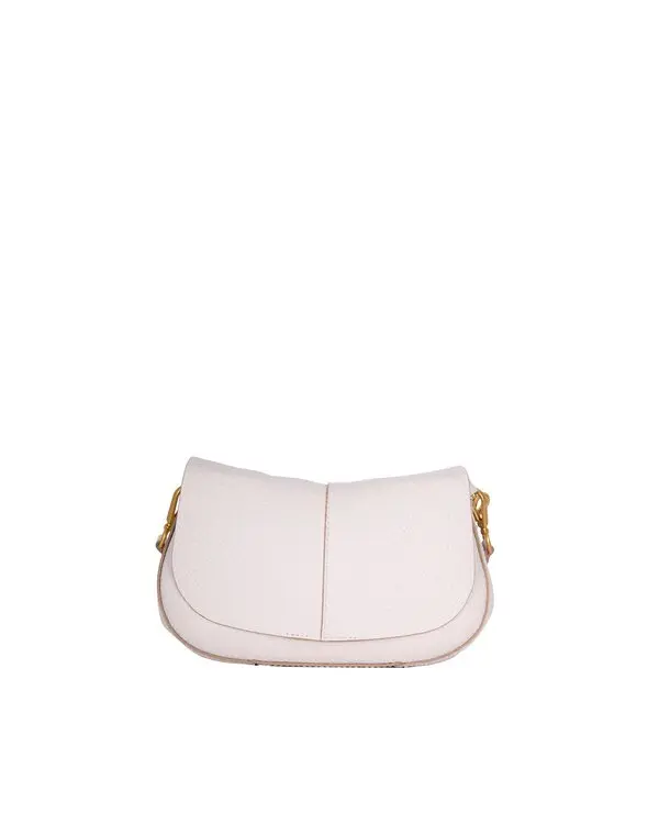 GIANNI CHIARINI Textured Leather Saddle Crossbody Bag - Sabbia
