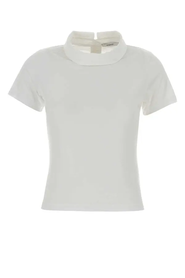 Givenchy Roll-up Poplin T-shirt - White