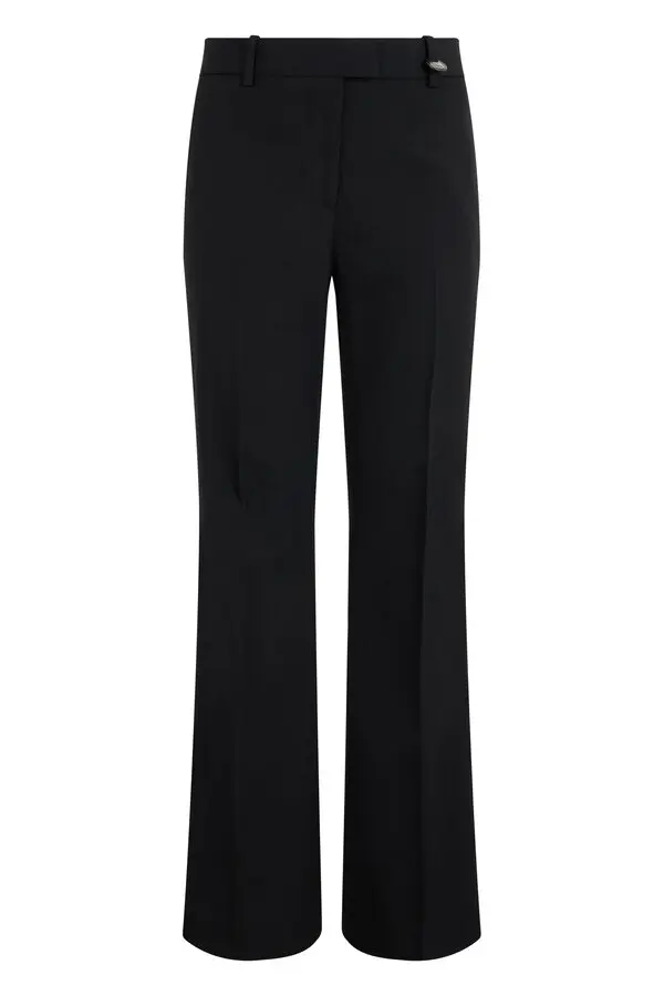Burberry Loose-fit Wool-blend Pants For - Black