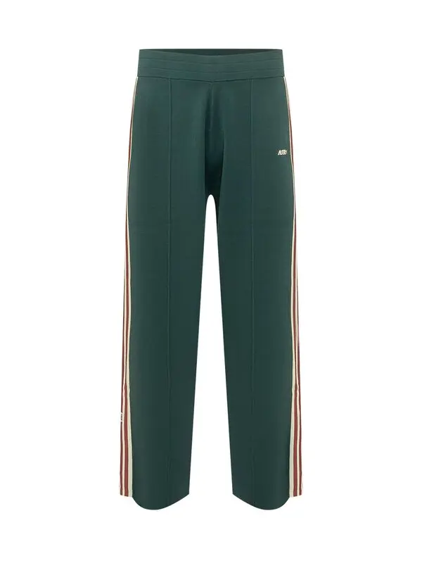 AUTRY Main Knit Trousers With Side Stripes - Timber