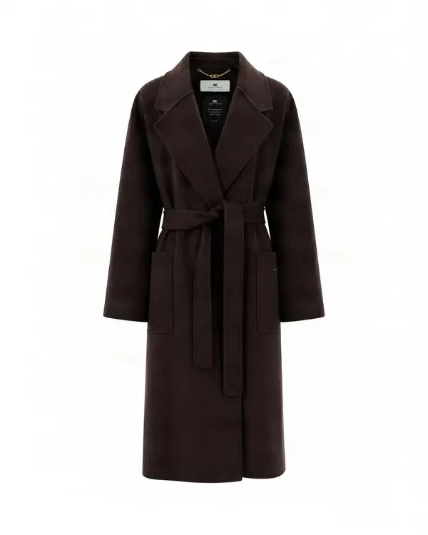 Elisabetta Franchi Belted Wool Coat