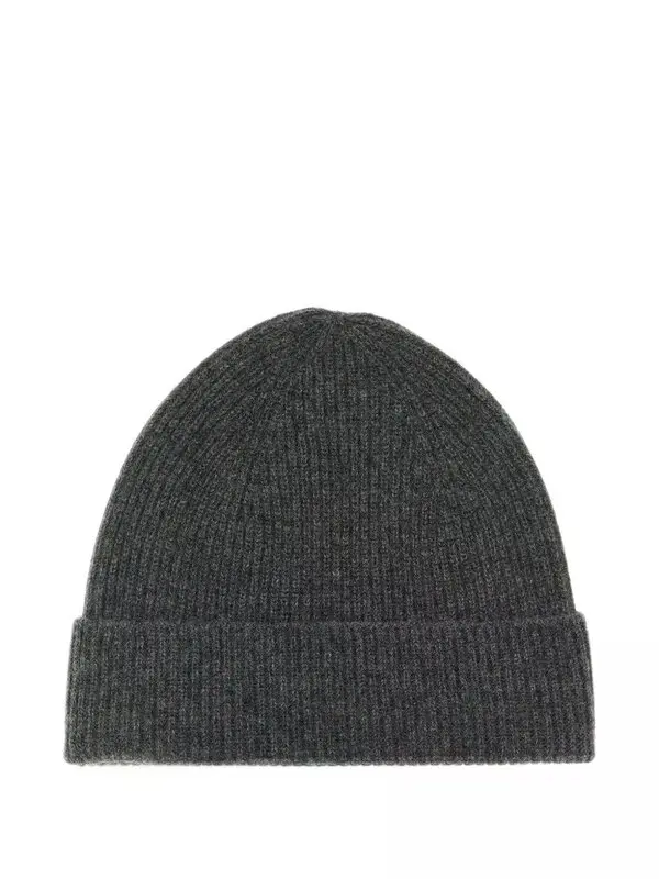 BALLANTYNE Ribbed Cashmere Beanie Hat