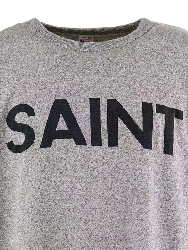 SAINT MXXXXXX Logo-print T-shirt - Grey