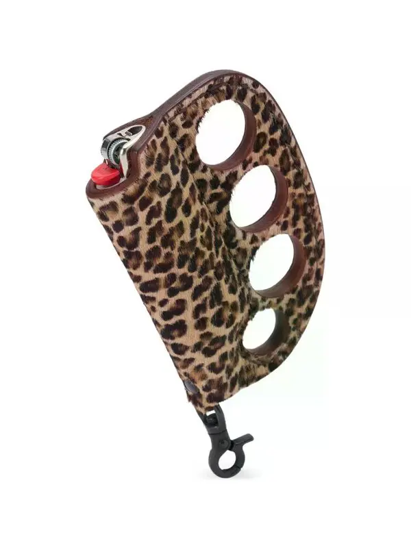 BLACK MEANS Leopard-print Lighter Case