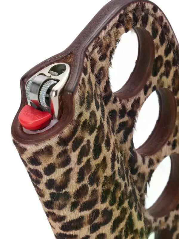 BLACK MEANS Leopard-print Lighter Case