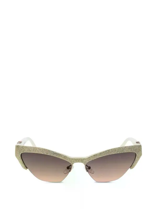 MARCIANO Glitter-embellished Cat-eye Sunglasses - Gold