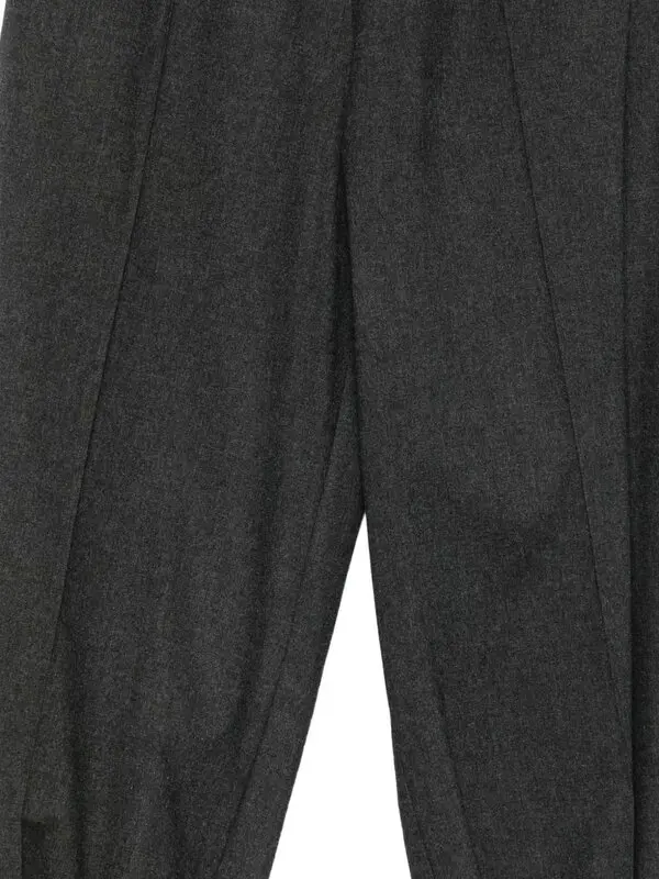 ALYSI Drawstring-cuff Straight-leg Trousers
