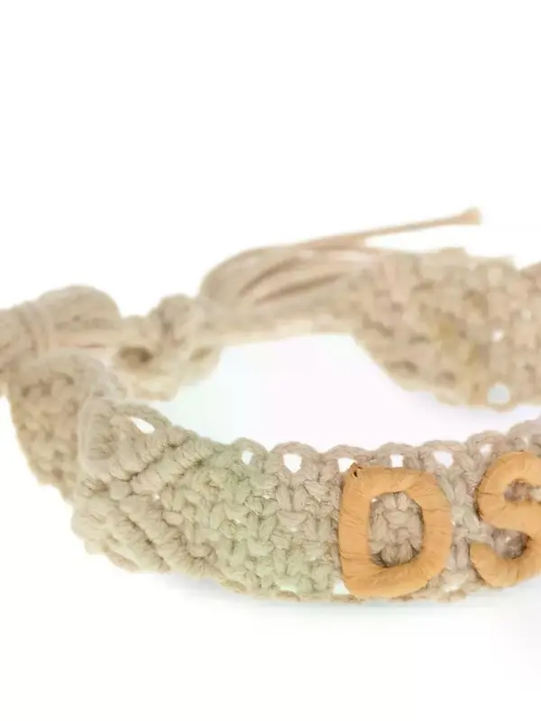 Dsquared2 Crochet Knit Tassel Bracelet