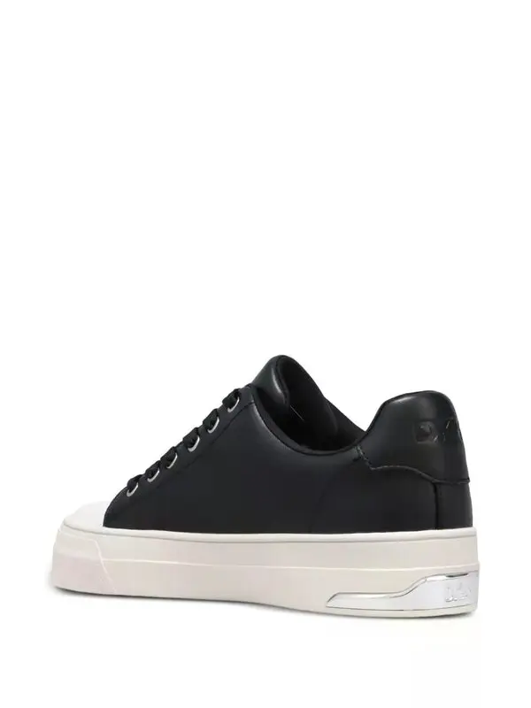 Dkny Logo Embossed Sneakers - Black