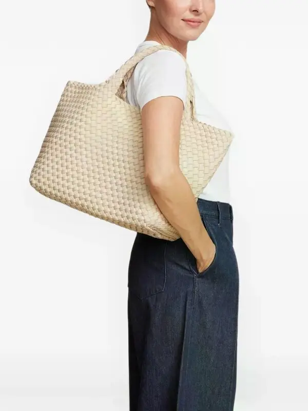 NAGHEDI St. Barths Handwoven Tote Bag - Neutrals