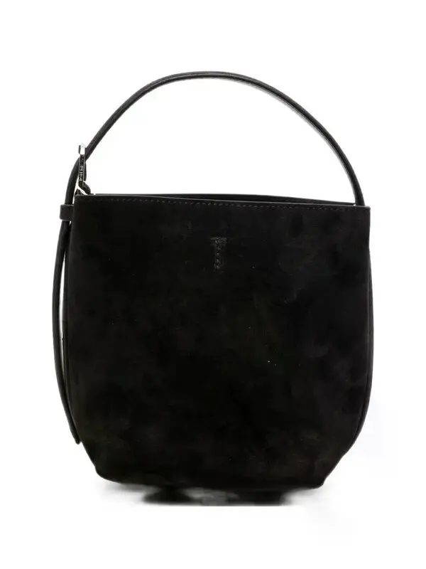 TOTEME Belted Suede Tote Bag - Black