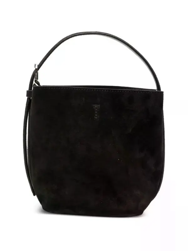 TOTEME Belted Suede Tote Bag - Black