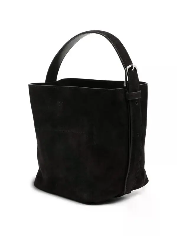TOTEME Belted Suede Tote Bag - Black