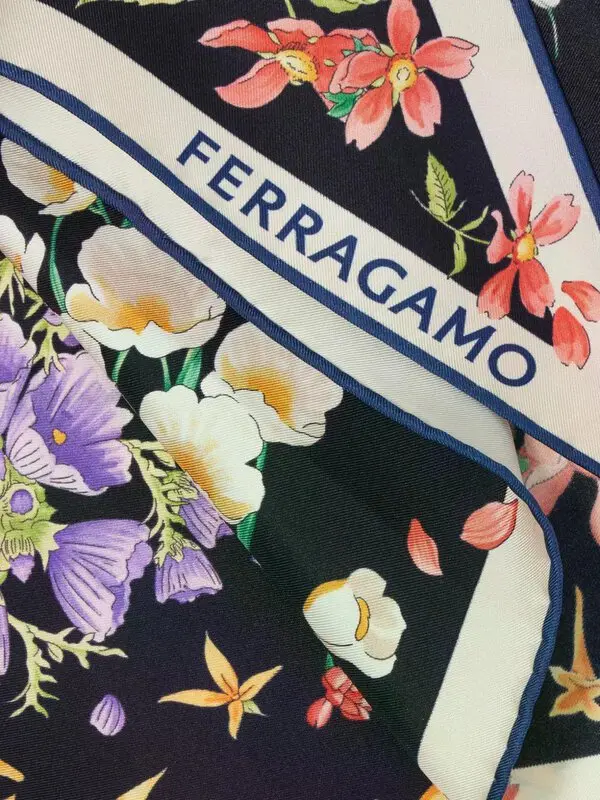 FERRAGAMO Spring-print Diamond Scarf