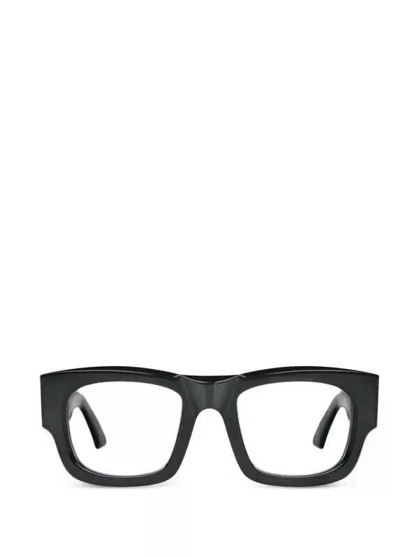 BUGATTI Sterling Silver Square-frame Eyeglasses - Black