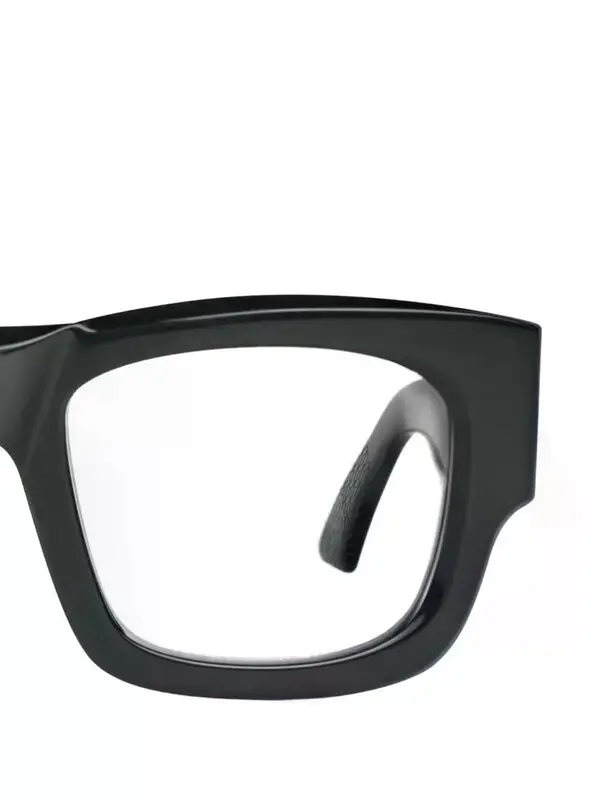 BUGATTI Sterling Silver Square-frame Eyeglasses - Black