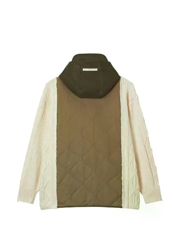 FIVE CM Quilted Cable-knit Jacket - Green