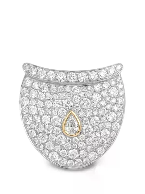 RAINBOW K Dune Diamond Earring - Silver