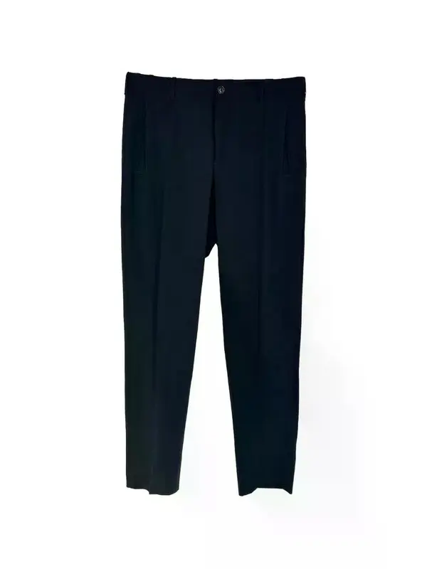 Giorgio Armani Straight-leg Tailored Trousers - Black