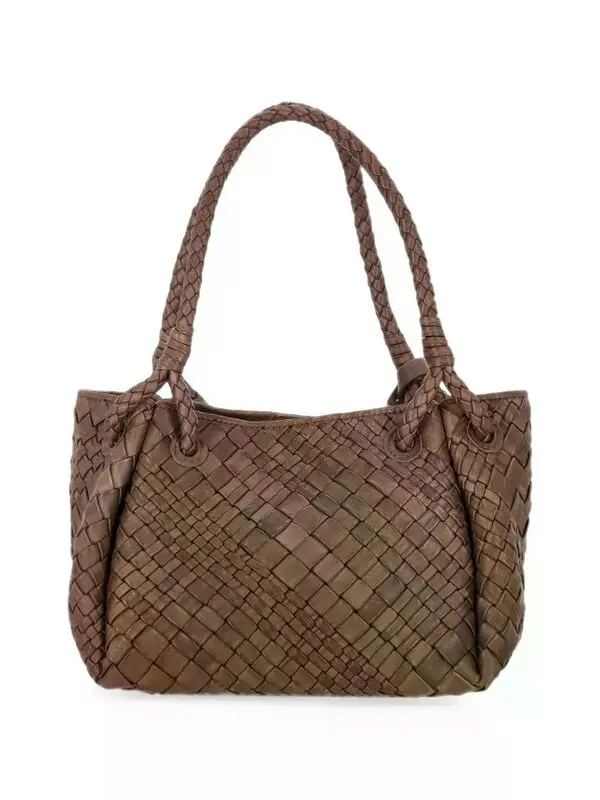 VISONA` Woven-design Leather Shoulder Bag