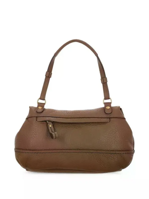 VISONA` Felicita Noce Grainy-leather Shoulder Bag