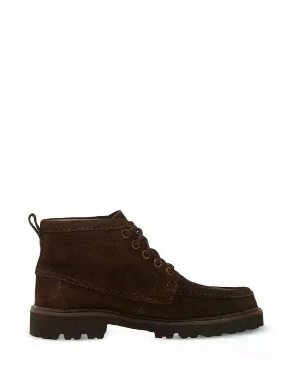 Clarks Lace-up Suede Boots - Brown