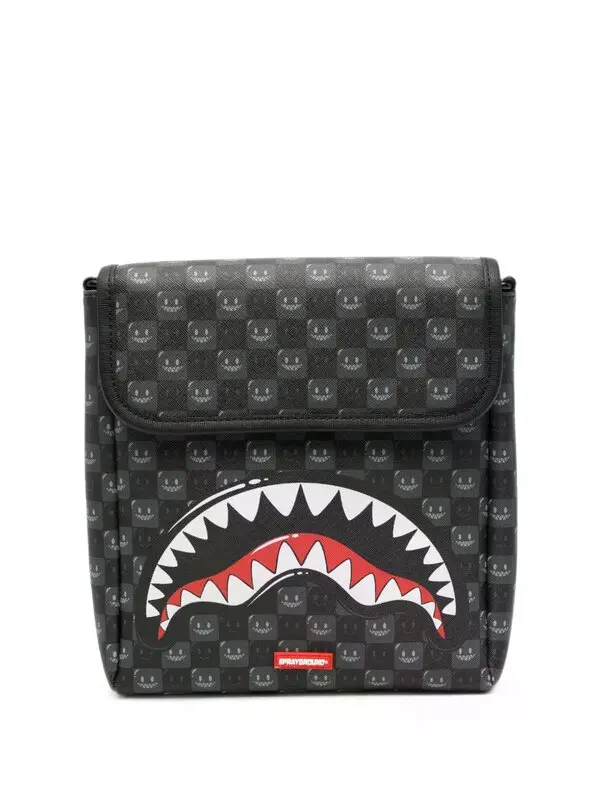 SPRAYGROUND Shark Mouth Checkered Messnger Bag