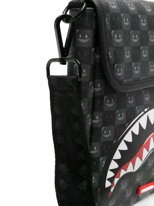 SPRAYGROUND Shark Mouth Checkered Messnger Bag