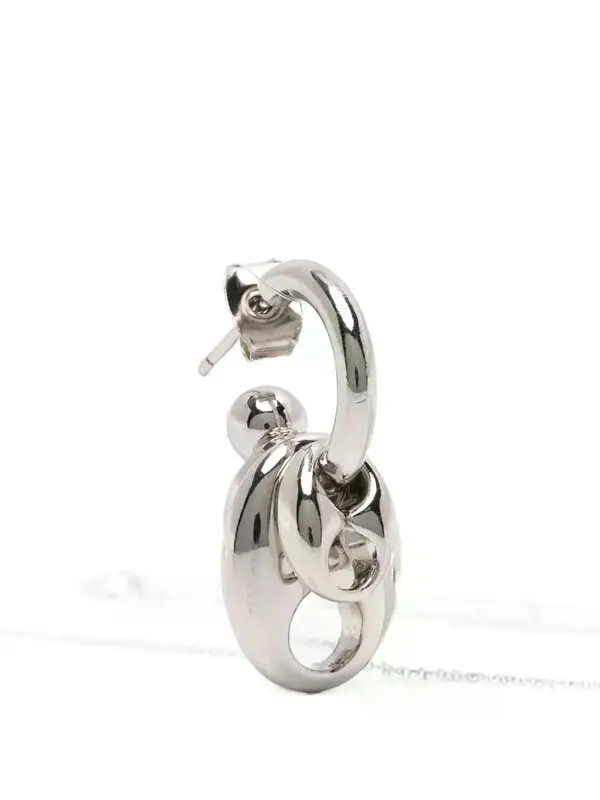 JUSTINE CLENQUET Akari Hoop Earrings - Silver