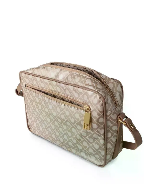 GHERARDINI Monogram Pattern Crossbody Bag - Neutrals
