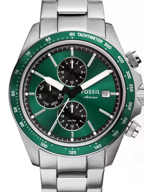 Fossil Chronograph Stainless Steel Watch - Green