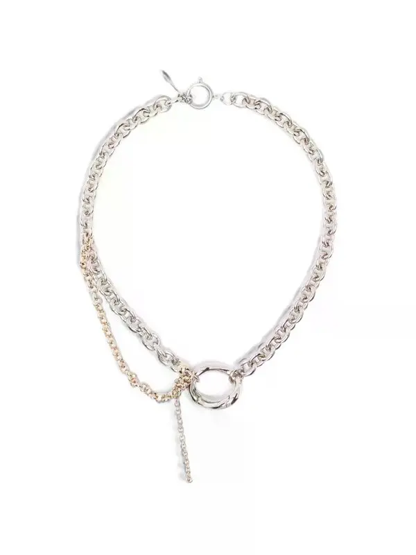 JUSTINE CLENQUET Gracie Chain-link Necklace - Silver