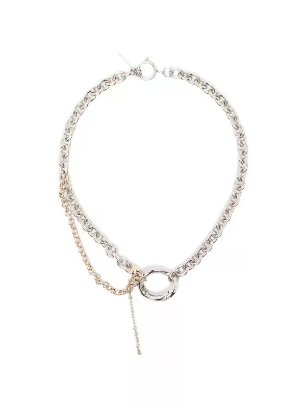 JUSTINE CLENQUET Gracie Chain-link Necklace - Silver
