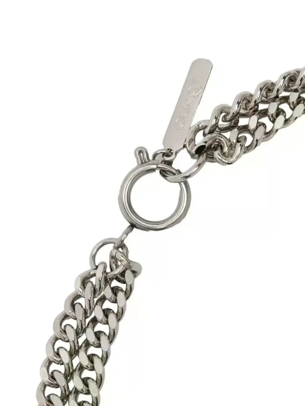 JUSTINE CLENQUET Phoebe Crystal-embellished Necklace - Silver