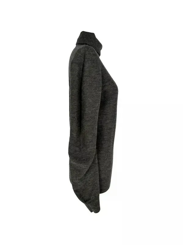 Celine Cashmere Knitted Turtleneck Sweater - Grey