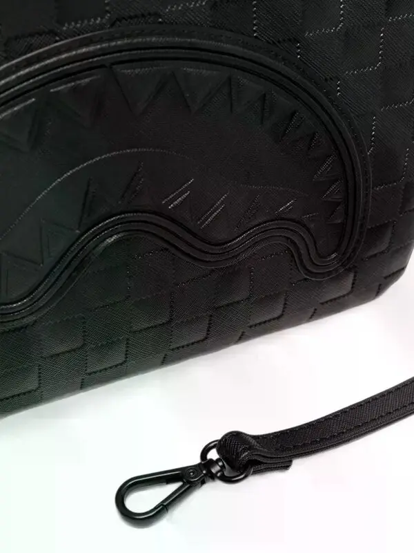 SPRAYGROUND Shark Mouth Checkered Clutch Bag