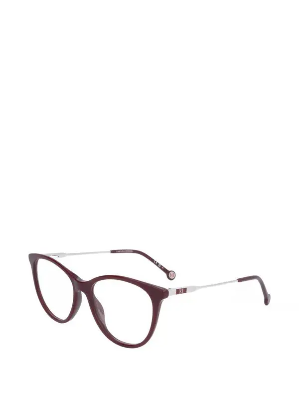 Carolina Herrera Cat Eye Eyeglasses - Red