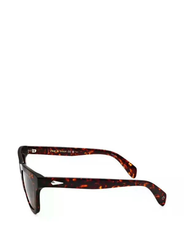 Rag & Bone Tortoiseshell-effect Square-frame Sunglasses