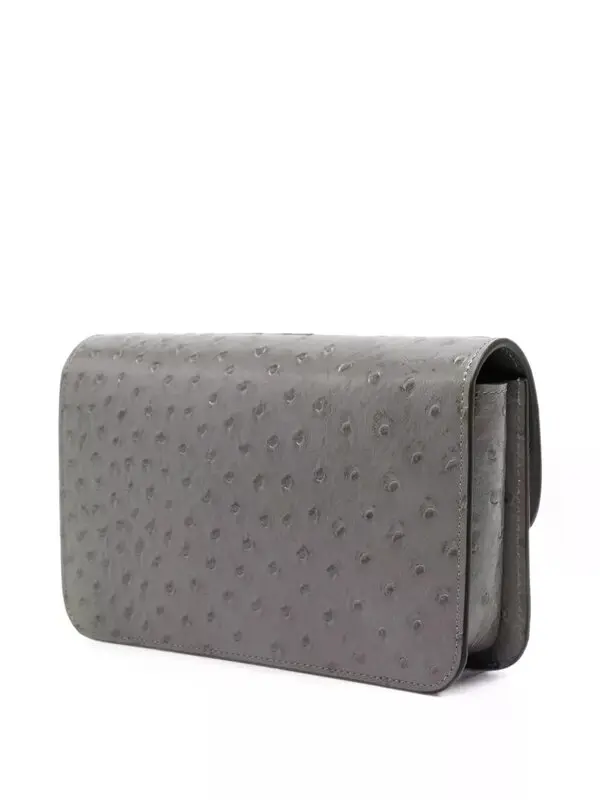 TOTEME T-lock Ostrich-effect Crossbody Bag
