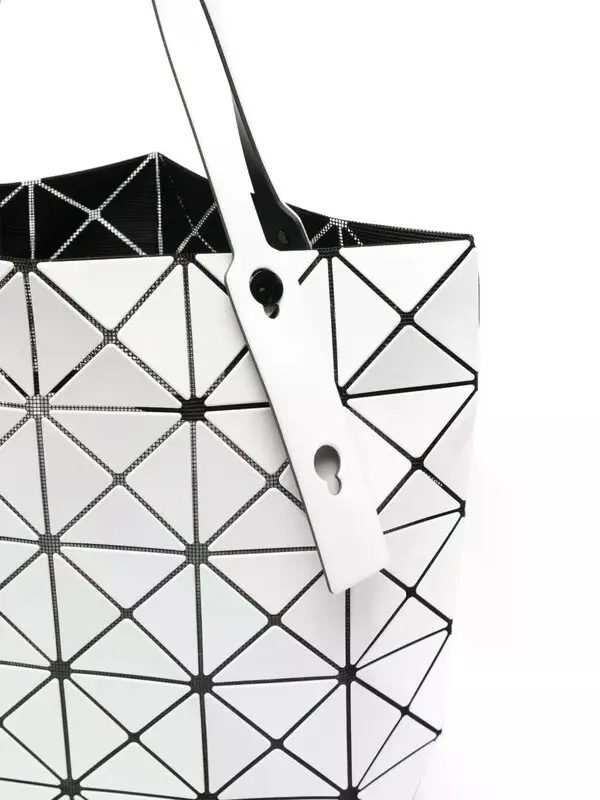 Issey Miyake Geometric Paneled Tote Bag - White