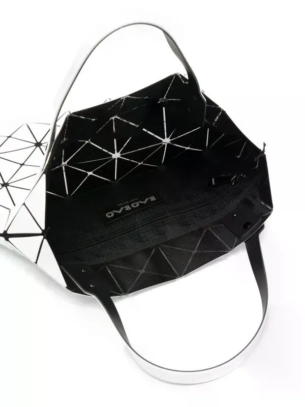 Issey Miyake Geometric Paneled Tote Bag - White