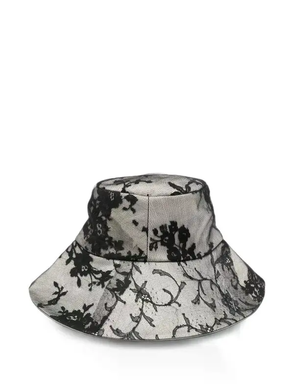 QUETSCHE Floral Lace Bucket Hat