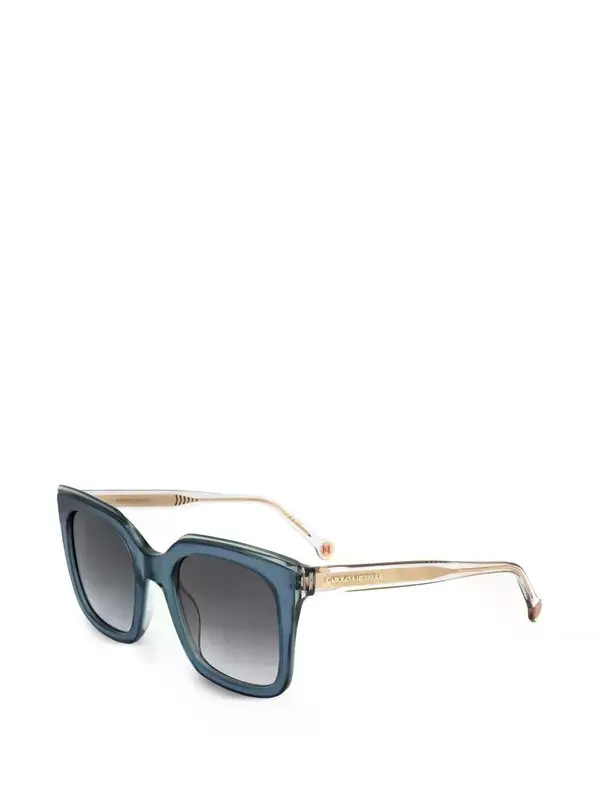 Carolina Herrera Square Frame Sunglasses - Blue